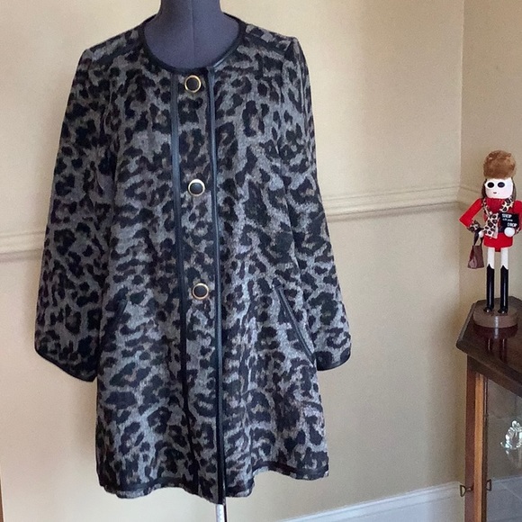 Rafaella | Jackets & Coats | Rafaella Animal Print Lightweight Coat ...